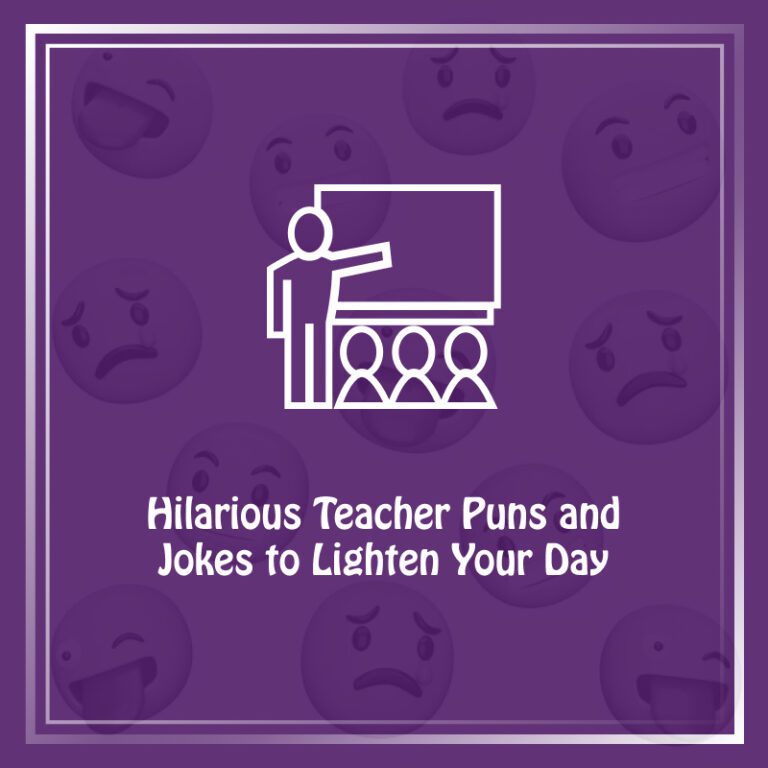 Classroom Crack-Ups: Hilarious Teacher Puns and Jokes to Lighten Your ...